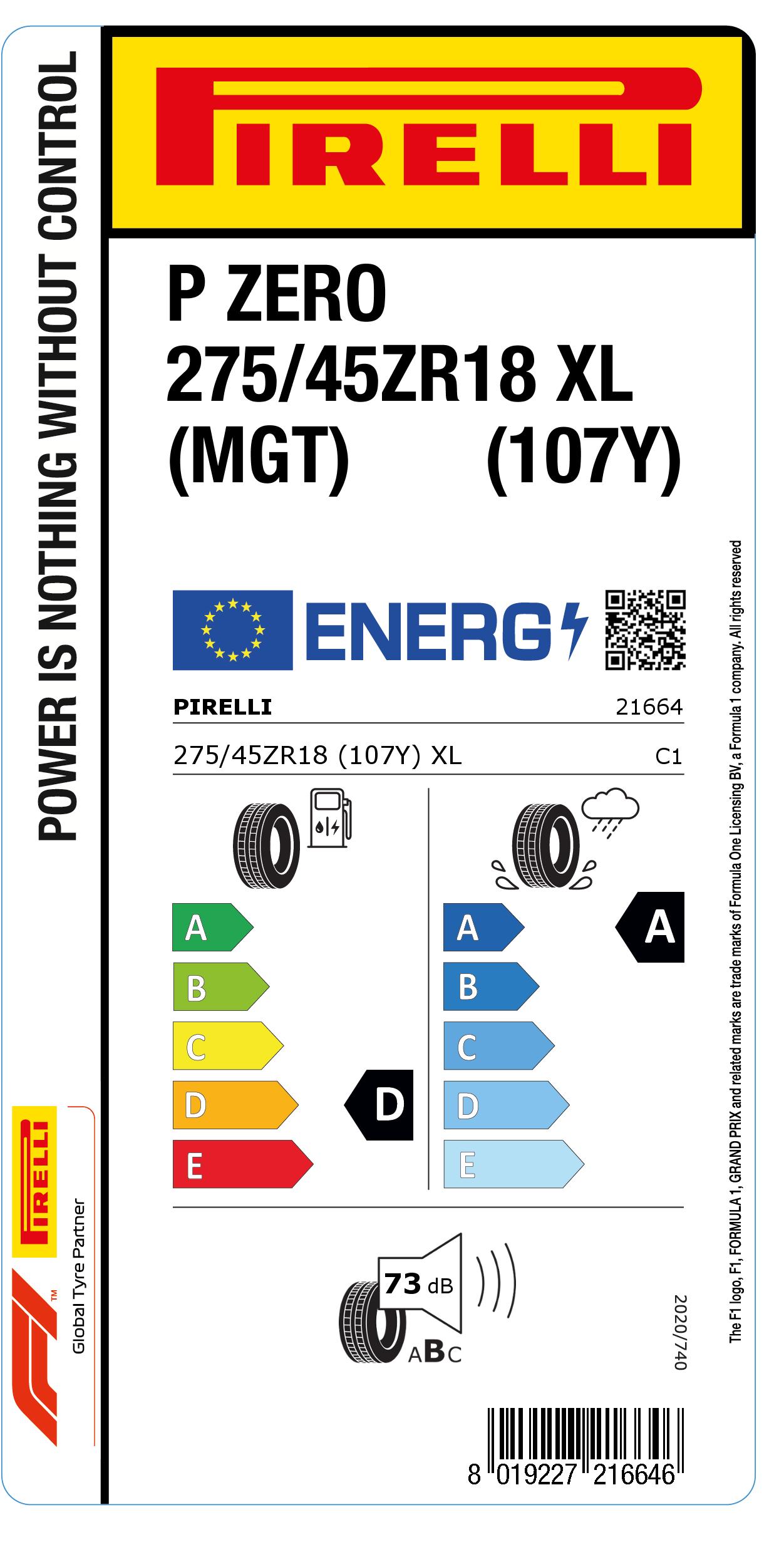 P ZERO™ 275/45 (107Y) XL MASERATI | Pirelli