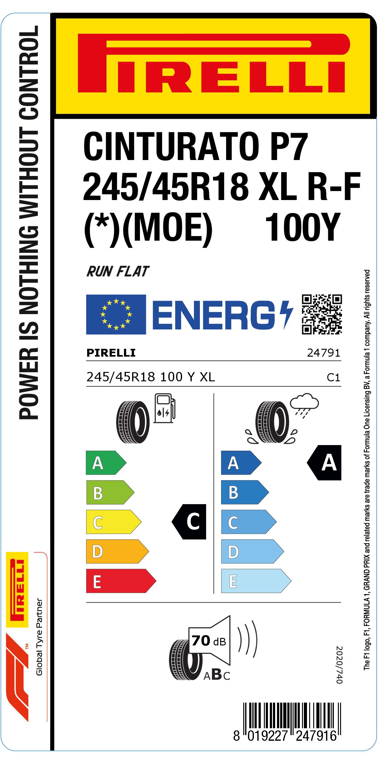 CINTURATO P7™ 245/45R18 | Pirelli