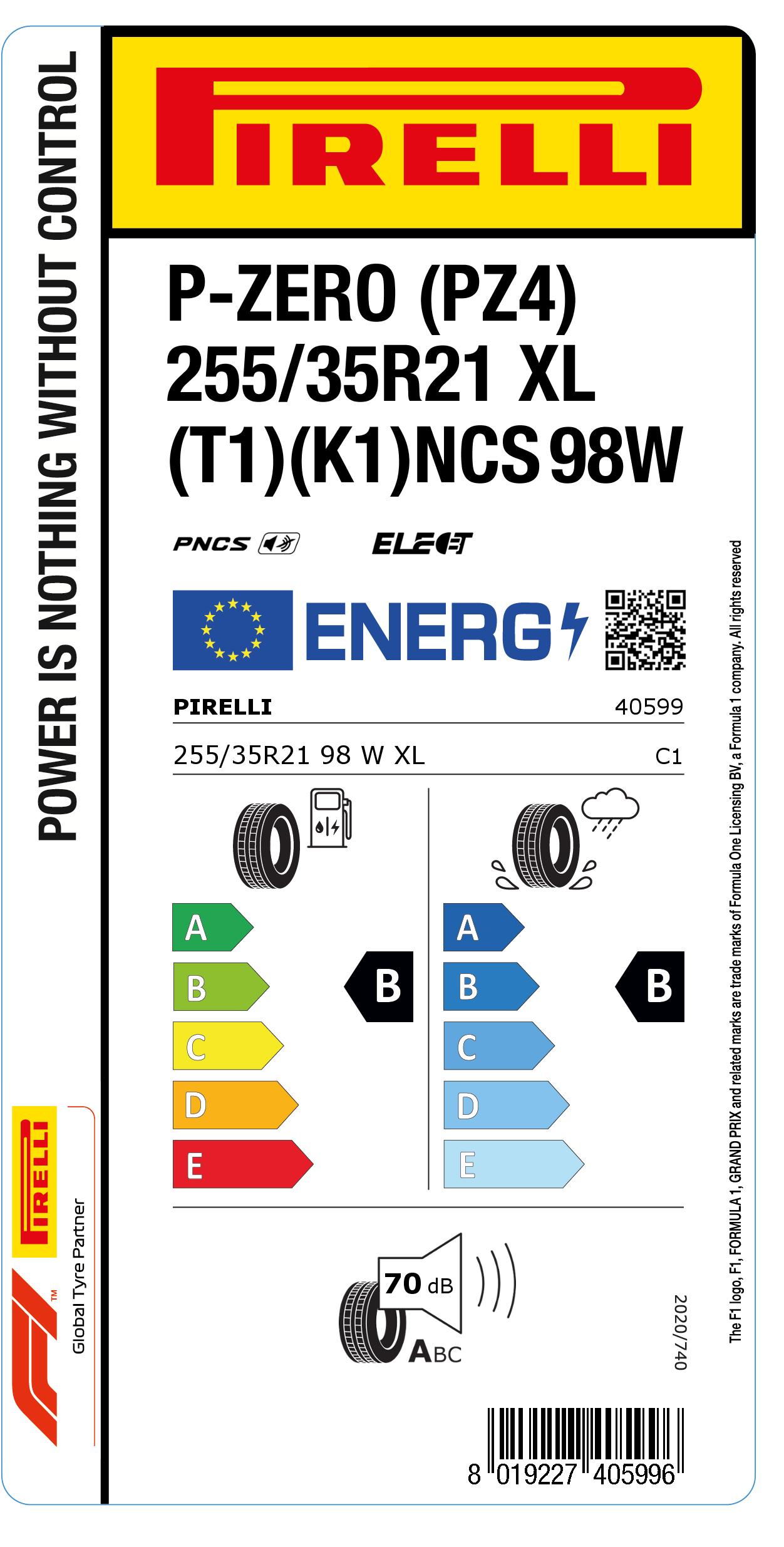 P ZERO™ (PZ4) 255/35R21 | Pirelli