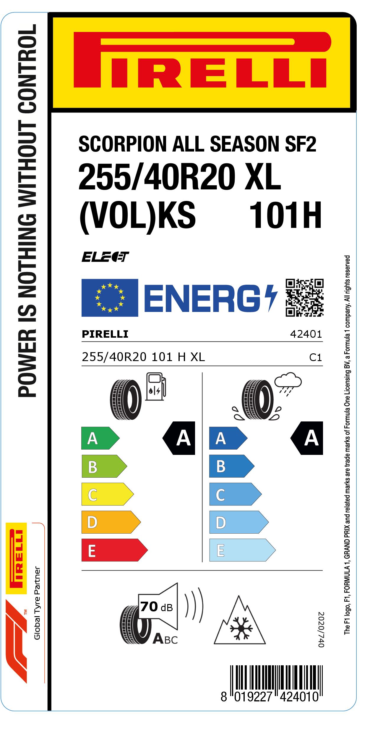 ELECT™ PIRELLI SCORPION™ ALL SEASON SF2 255/40 | Pirelli